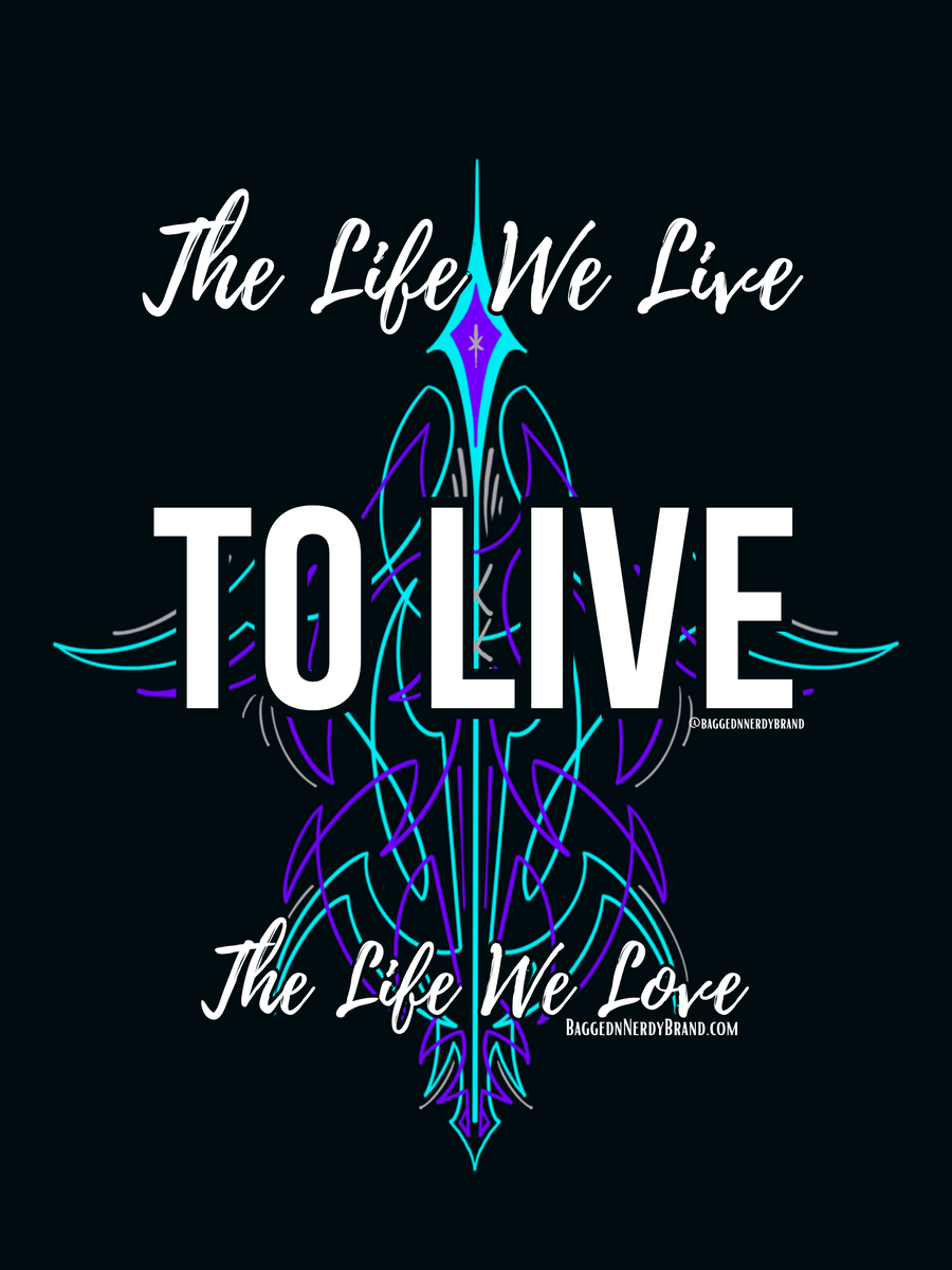 BNNB Life We Live Pinstripe Banner – Bagged n Nerdy Brand